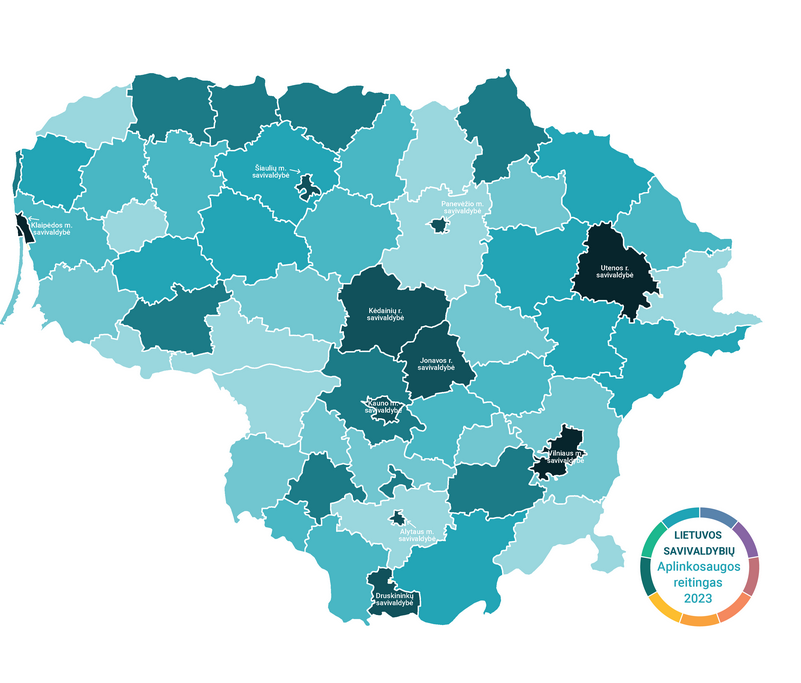 Lietuvos savivaldybių aplinkosaugos reitingo dešimtuke – dvi regiono ...